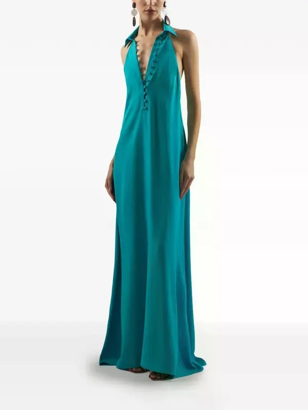 TALLER MARMO Barbara Maxi Dress - Blue