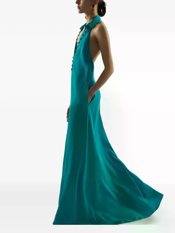 TALLER MARMO Barbara Maxi Dress - Blue