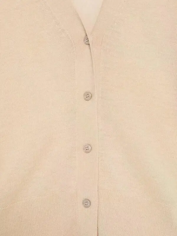 JOSEPH Cashair V-neck Cardigan - Neutrals