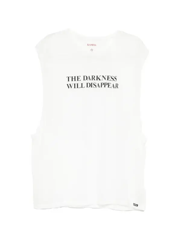 KAMIYA Slogan-print T-shirt