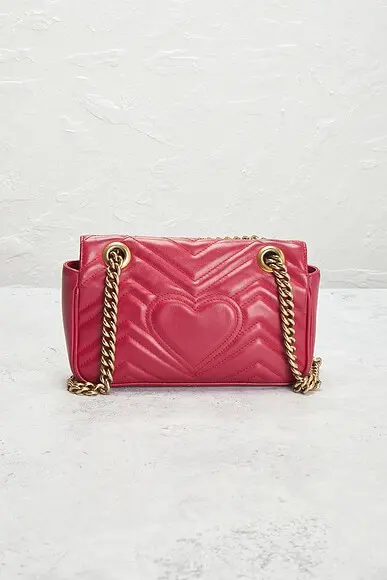 Gucci Gg Marmont Shoulder Bag - Red