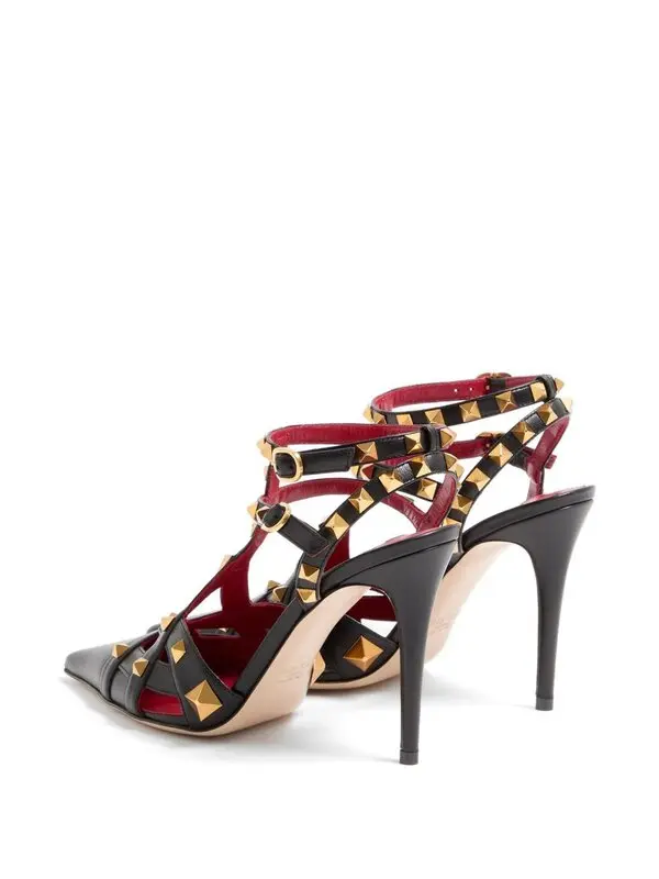 Valentino Garavani Studded Leather Pumps - Black
