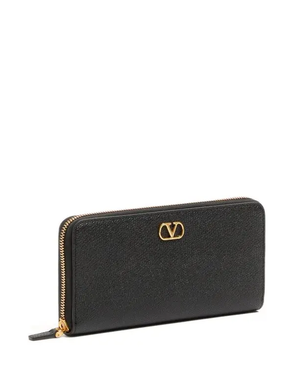 Valentino Garavani Vlogo Signature Leather Wallet