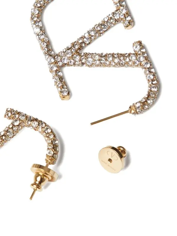 Valentino Garavani Vlogo Signature Crystal Earrings