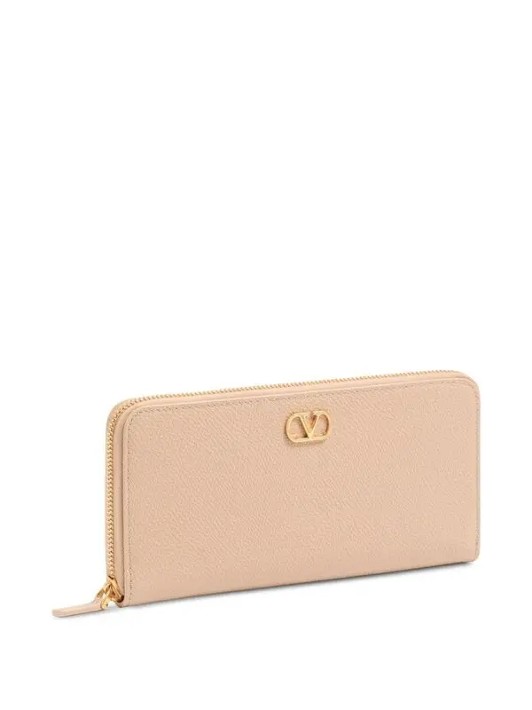 Valentino Garavani Vlogo Signature Leather Wallet