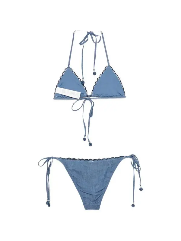 Zimmermann Aster Denim Bikini Set