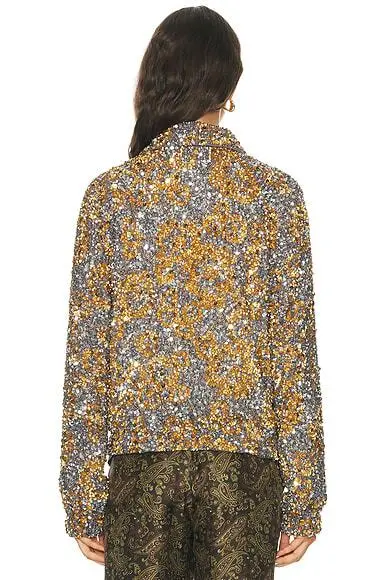 Dries Van Noten Vinnia Sequined Jacket