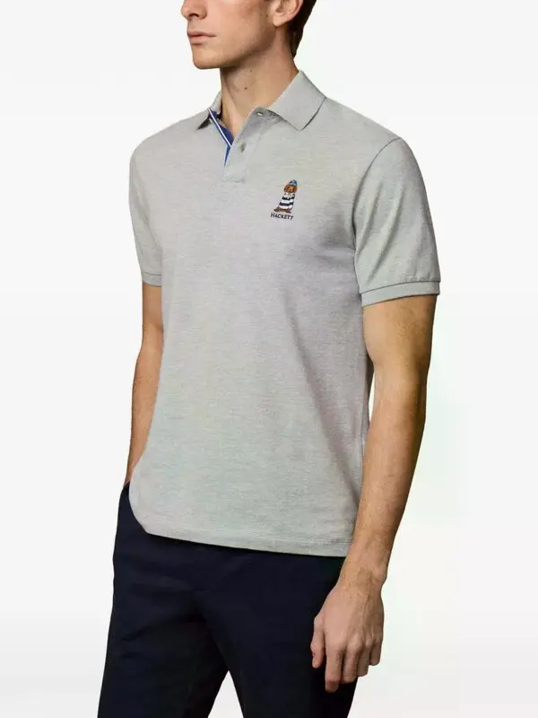 HACKETT Embroidered Collar Polo Shirt