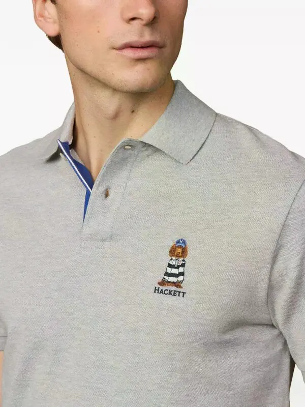 HACKETT Embroidered Collar Polo Shirt
