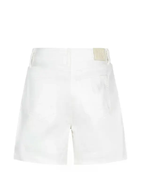 ANINE BING Kat Logo-patch Denim Shorts