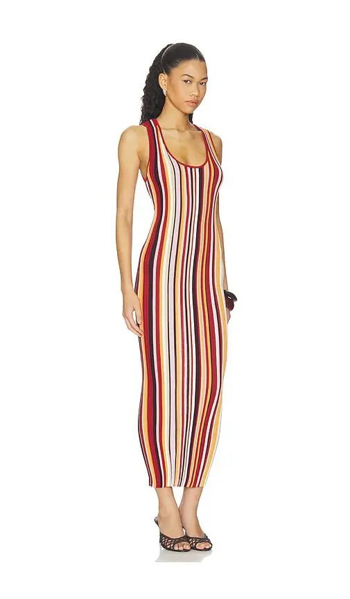 ronny kobo striped knit dress Ronny Kobo Lehua Knit Dress Black and White Stripe  ABC Dress Hire