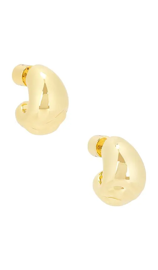 Jenny Bird Small Nelle Hoops In Metallic - Gold