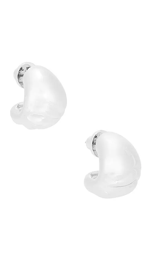 Jenny Bird Nelle Hoops In Metallic - Silver