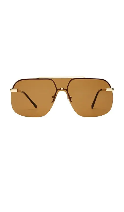 AIRE Venatici Sunglasses - Gold & Brown Mono