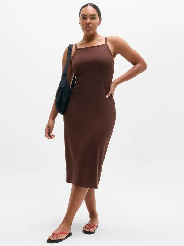 Athleta Signature Rib Apron Dress - Woodland