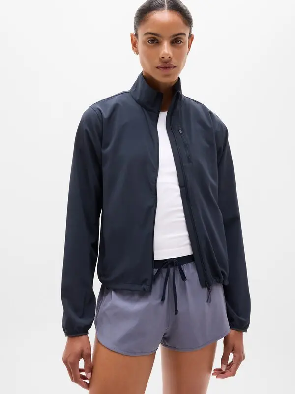 Athleta Sprint Finish Zip-up Jacket - Navy