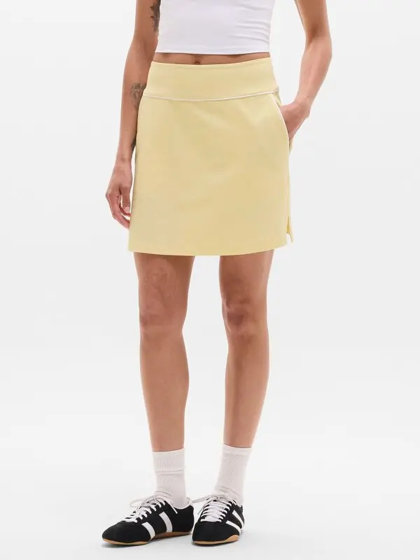 Athleta Tee Time High Rise 17" Skort - Solstice/white