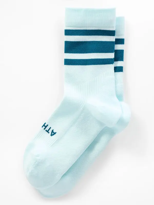Athleta High Performance Crew Sock - Sky/coastal Teal