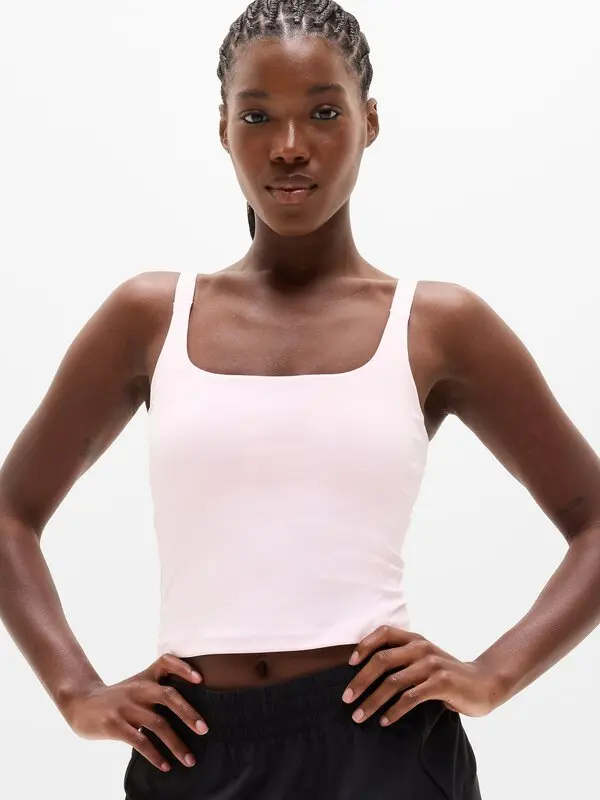 Athleta Interval Built-in Bra Tank - Ballet