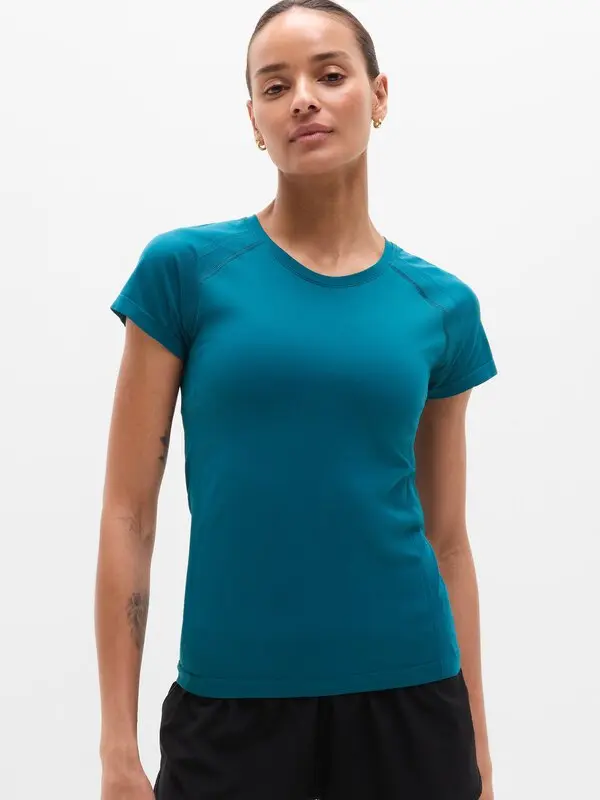 Athleta Momentum Flex Tee - Coastal Teal