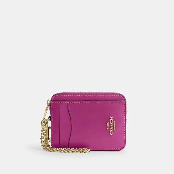 COACH OUTLET Zip Card Case - Im/magenta