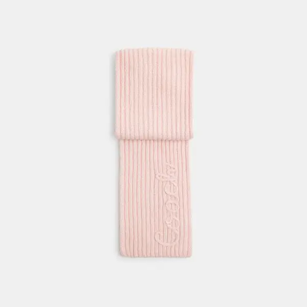 COACH OUTLET Script Knit Muffler - Pink