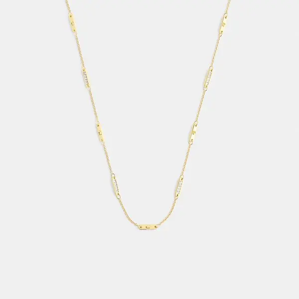 COACH OUTLET Coach Signature Bar Chain Necklace - Gold