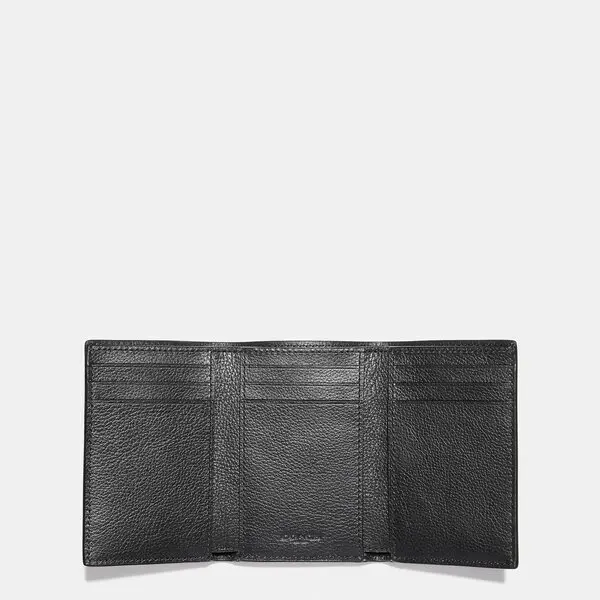 COACH OUTLET Trifold Wallet - Black