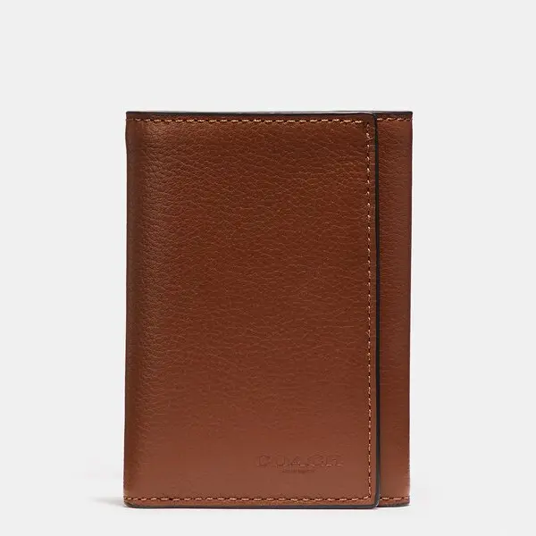 COACH OUTLET Trifold Wallet - Saddle