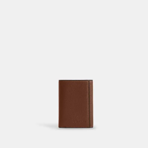 COACH OUTLET Trifold Wallet - Saddle