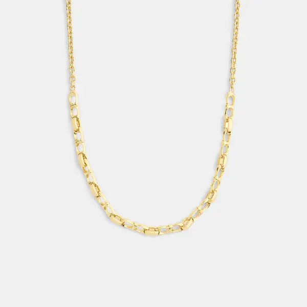 COACH OUTLET Signature Chain Link Necklace - Gold