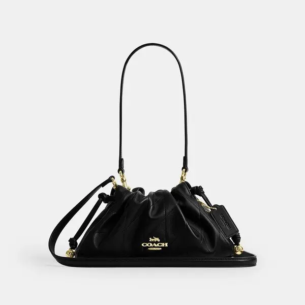 COACH OUTLET Coach Faye Quilted Nappa Leather Shoulder Bag - Gold/black