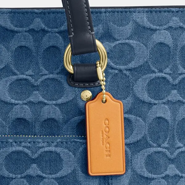 COACH OUTLET Station Tote Bag In Signature Denim