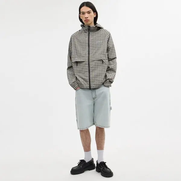 COACH OUTLET Coach Plaid Windbreaker - Beige