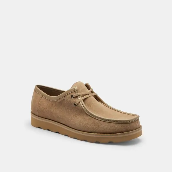 COACH OUTLET Coach Chukka Shoe With Signature Canvas - Stone