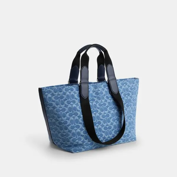 COACH OUTLET Signature Denim Small Tour Tote Bag