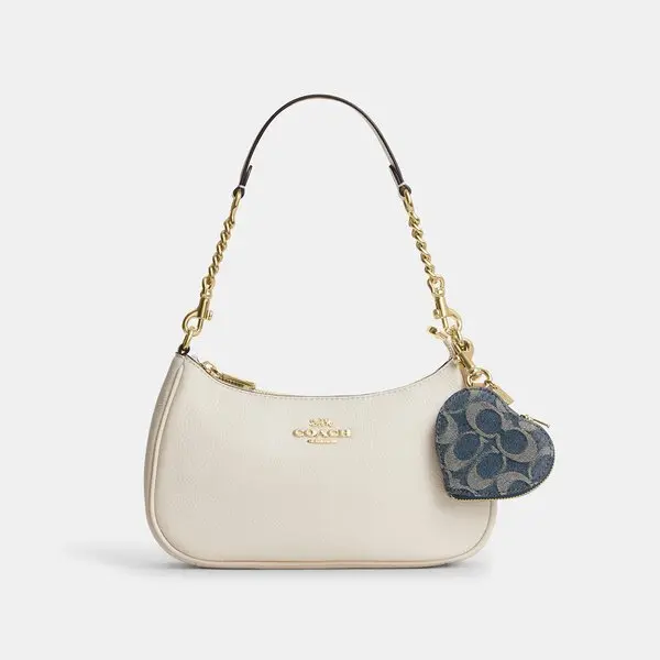 COACH OUTLET Heart Bag Charm In Signature Denim