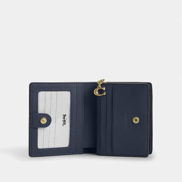 COACH OUTLET Snap Wallet In Signature Denim - Gold/indigo