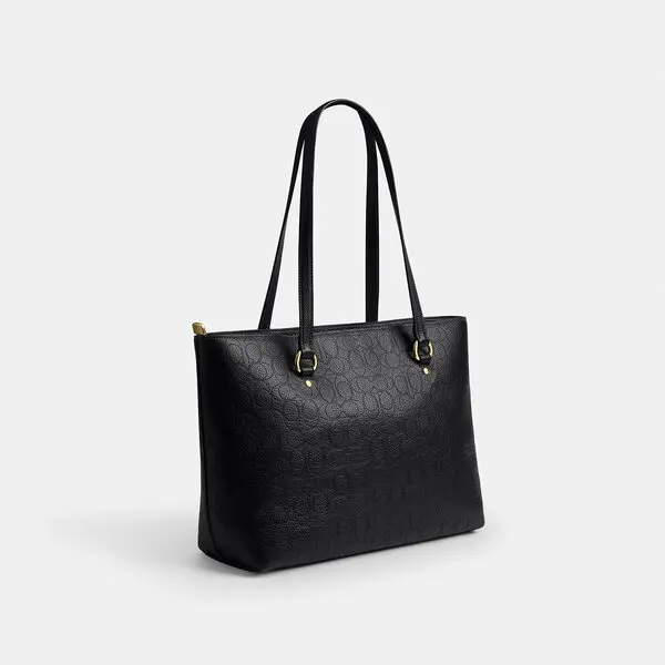 COACH OUTLET Coach Signature Leather Station Tote Bag