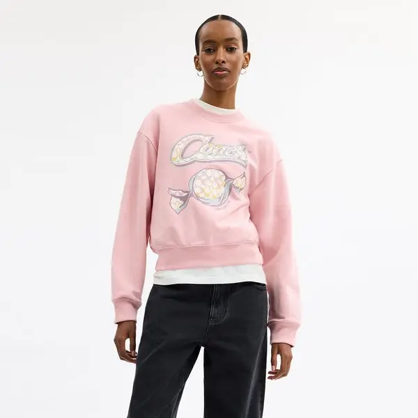 COACH OUTLET Coach Candy Graphic Crewneck Sweater