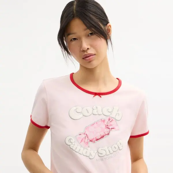 COACH OUTLET Coach Candy Shop Scoop Neck T-shirt
