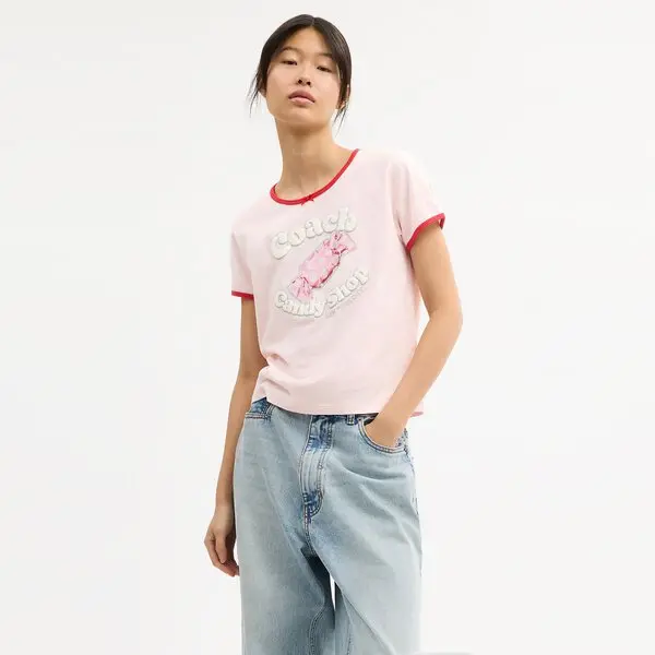 COACH OUTLET Coach Candy Shop Scoop Neck T-shirt