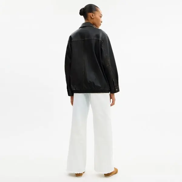 COACH OUTLET Coach Oversized Leather Jacket