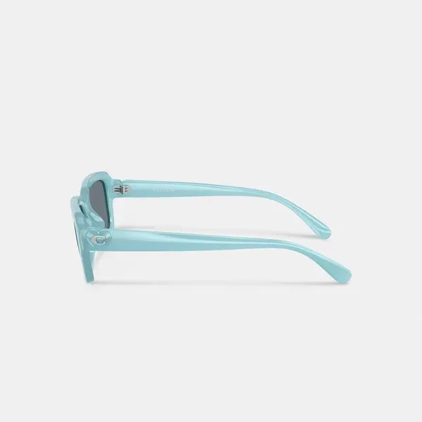 COACH OUTLET Coach C Heart Narrow Square Sunglasses - Blue