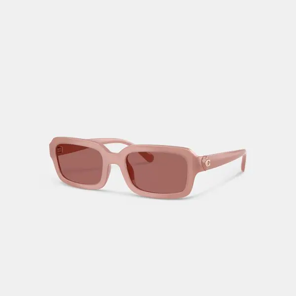 COACH OUTLET Coach C Heart Narrow Square Sunglasses - Pink