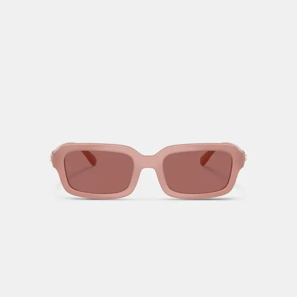 COACH OUTLET Coach C Heart Narrow Square Sunglasses - Pink