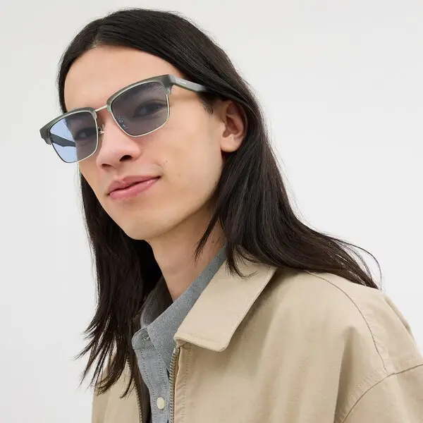 COACH OUTLET Coach Square Frame Sunglasses - Matte Grey