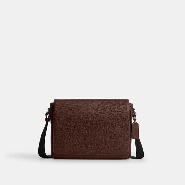 COACH OUTLET Coach Jack Messenger Bag - Silver/maple