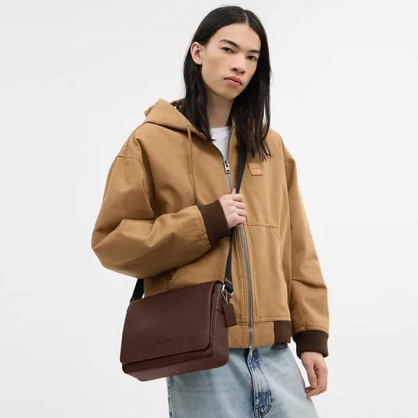 COACH OUTLET Coach Jack Messenger Bag - Silver/maple