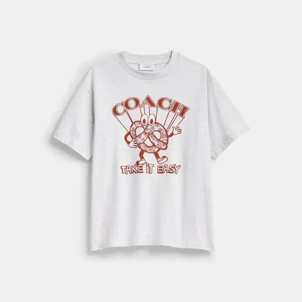 COACH OUTLET Coach Organic Cotton Relaxed Fit T-shirt - Heather Grey